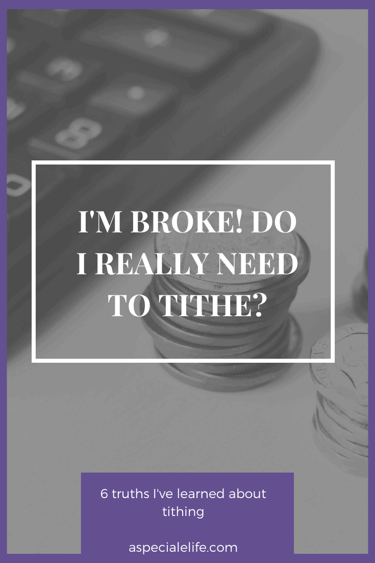 Should You be Tithing When You Can’t Pay Your Bills? – A Speciale Life
